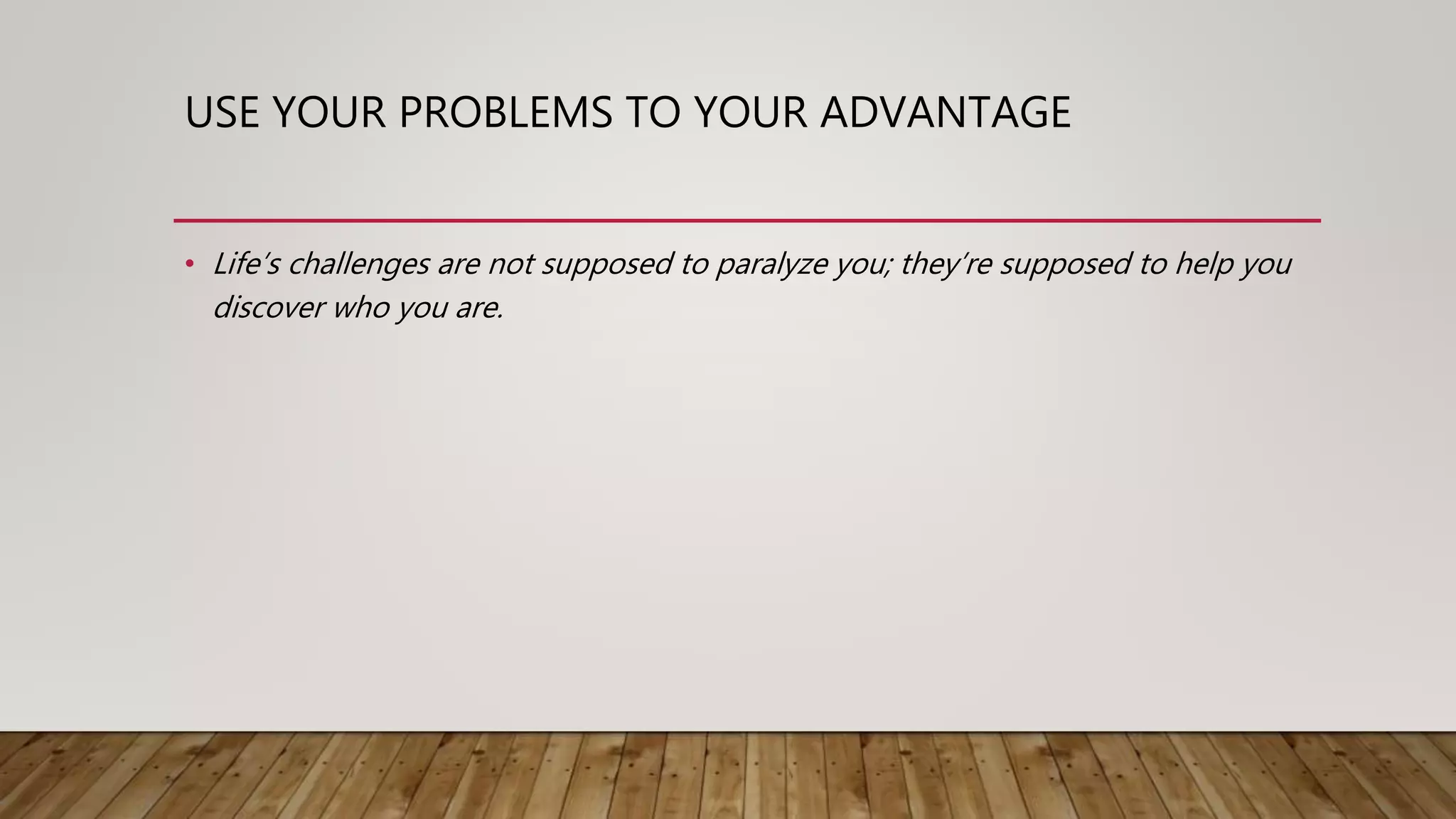 5 principles of my life ariel | PPT