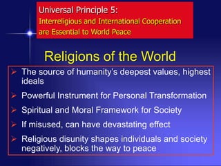 5 principles of peace | PPT