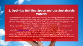 5 Principles of Sustainable Design Construction - Budlong | PPTX