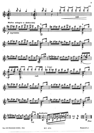 5 préludes villa lobos (violão) | PDF