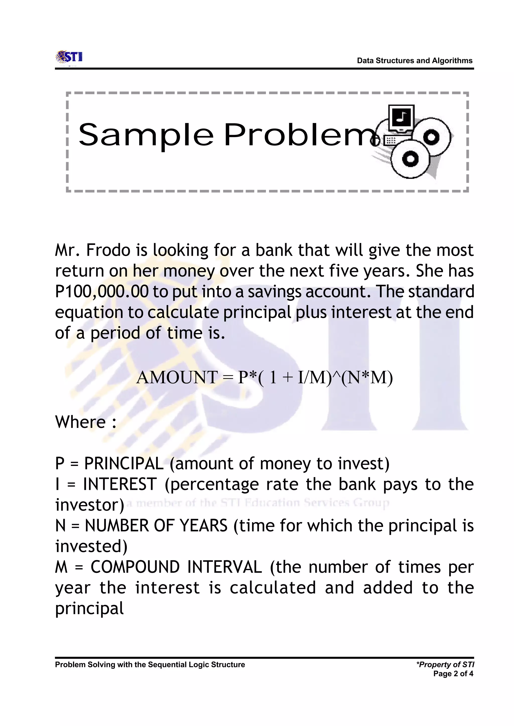 5 Problem Solving With The Sequential Logic Structure Pdf Computing