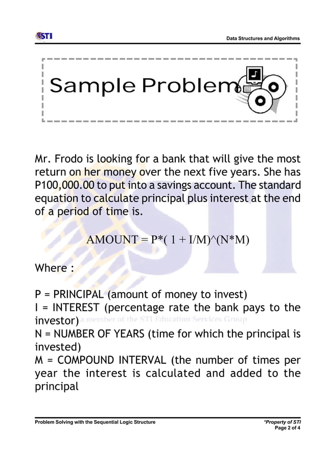 5 problem solving with the sequential logic structure | PDF | Computing ...