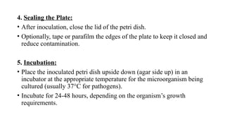 Procedure Culture - Microbiology for Lab Technicians | PPT