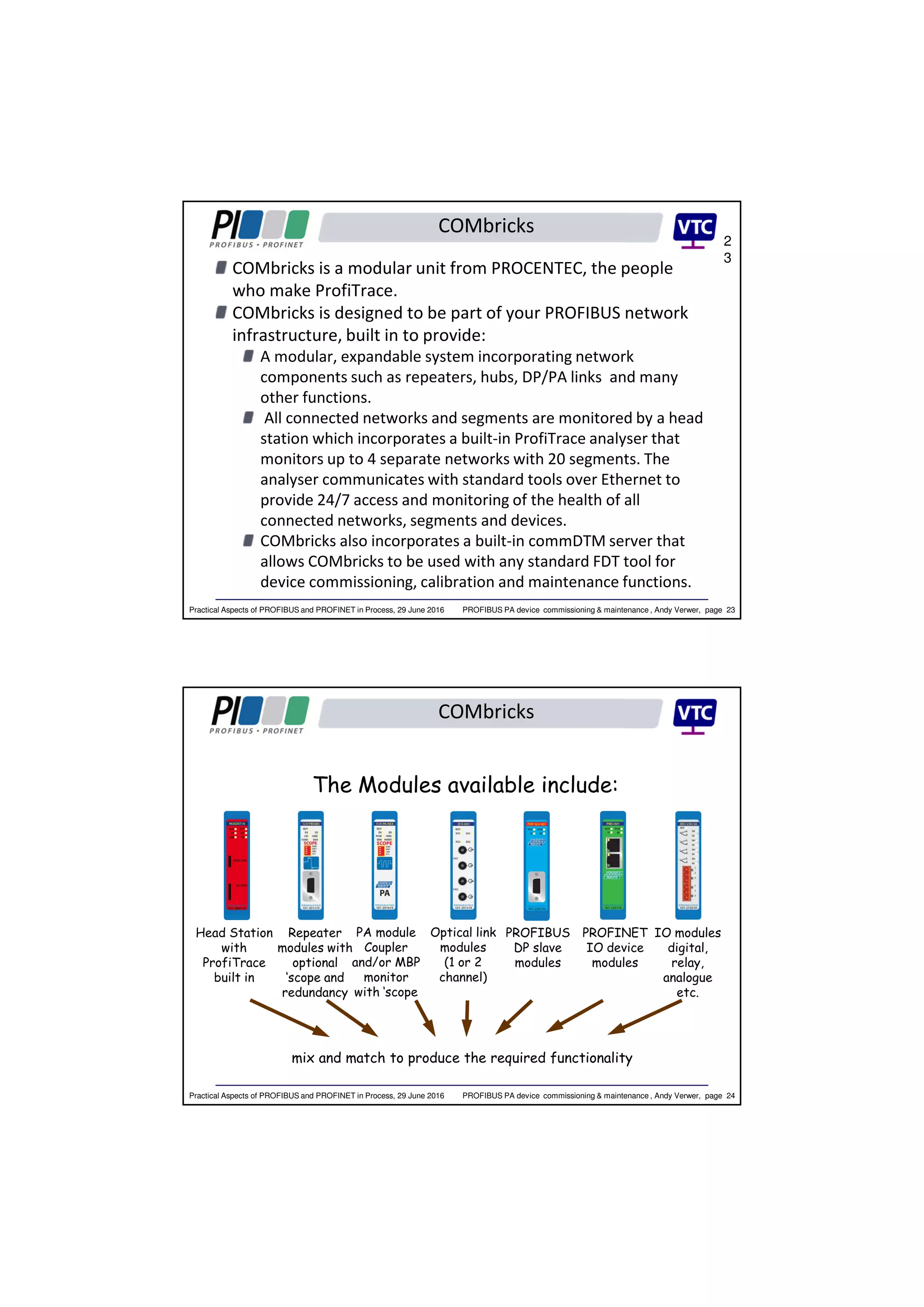 Profibus PA device commissioning and maintenance - Andy Verwer | PDF