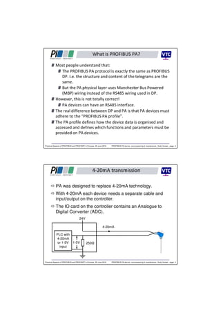 Profibus PA device commissioning and maintenance - Andy Verwer | PDF ...