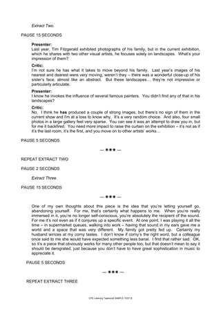 5 proficiency 2013 listening test script | PDF