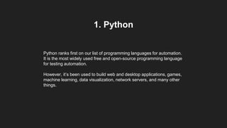 5 Programming Languages for Automation In 2022.pptx