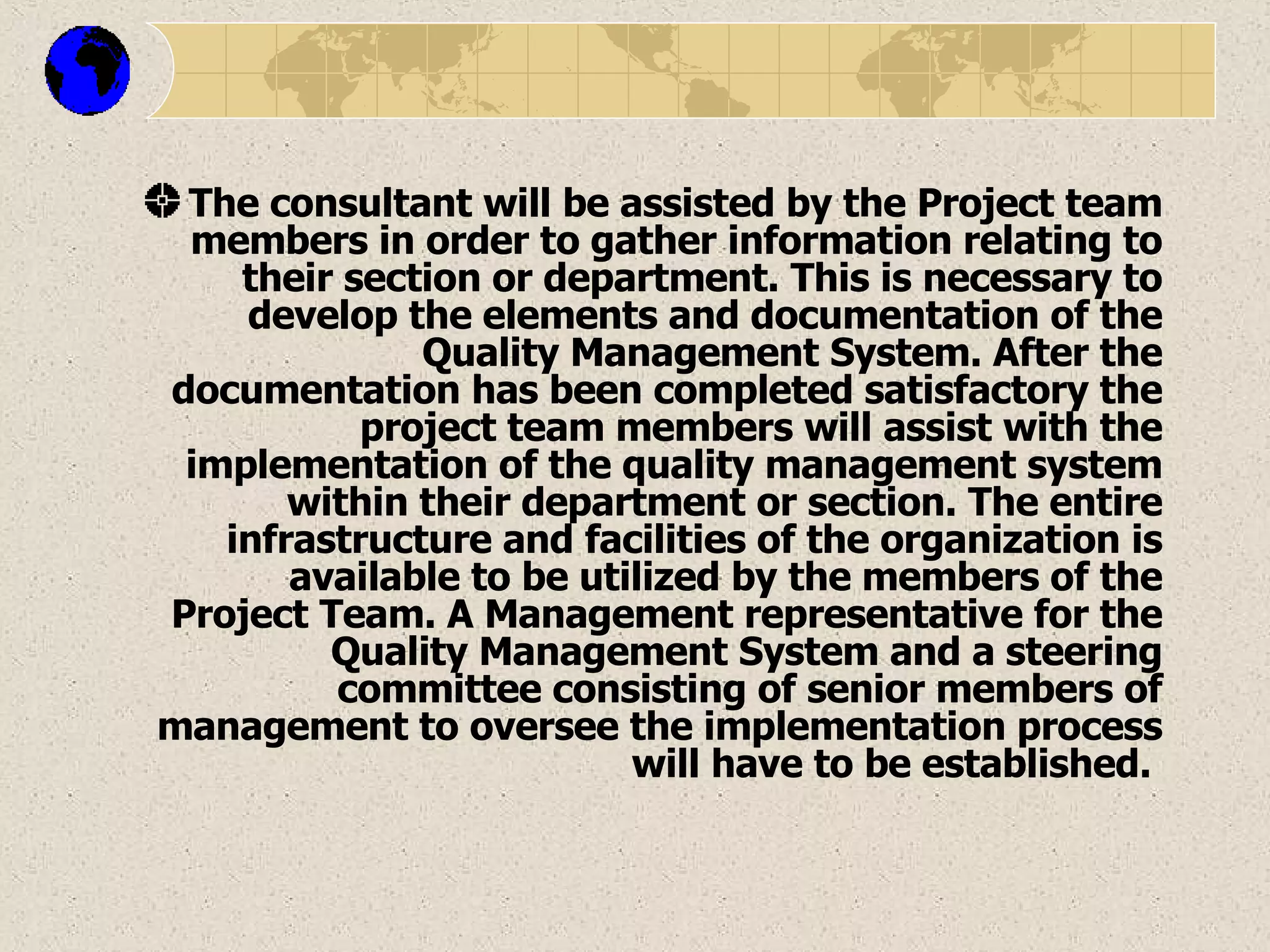 Project Plan For The Implementation Of An Iso9001 2000 | PPT