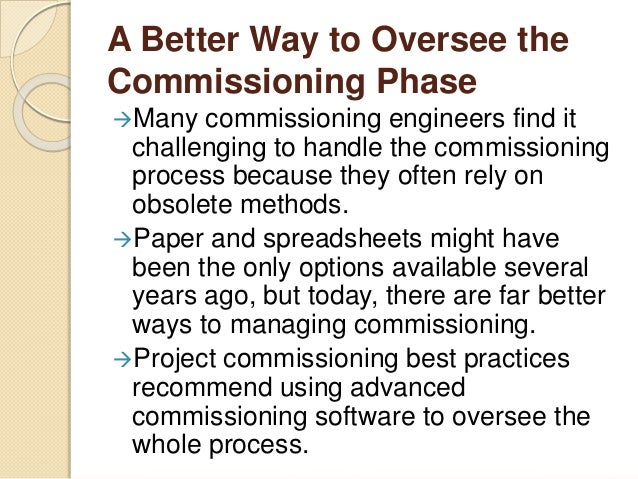 5 project commissioning best practices for you to consider | PPTX