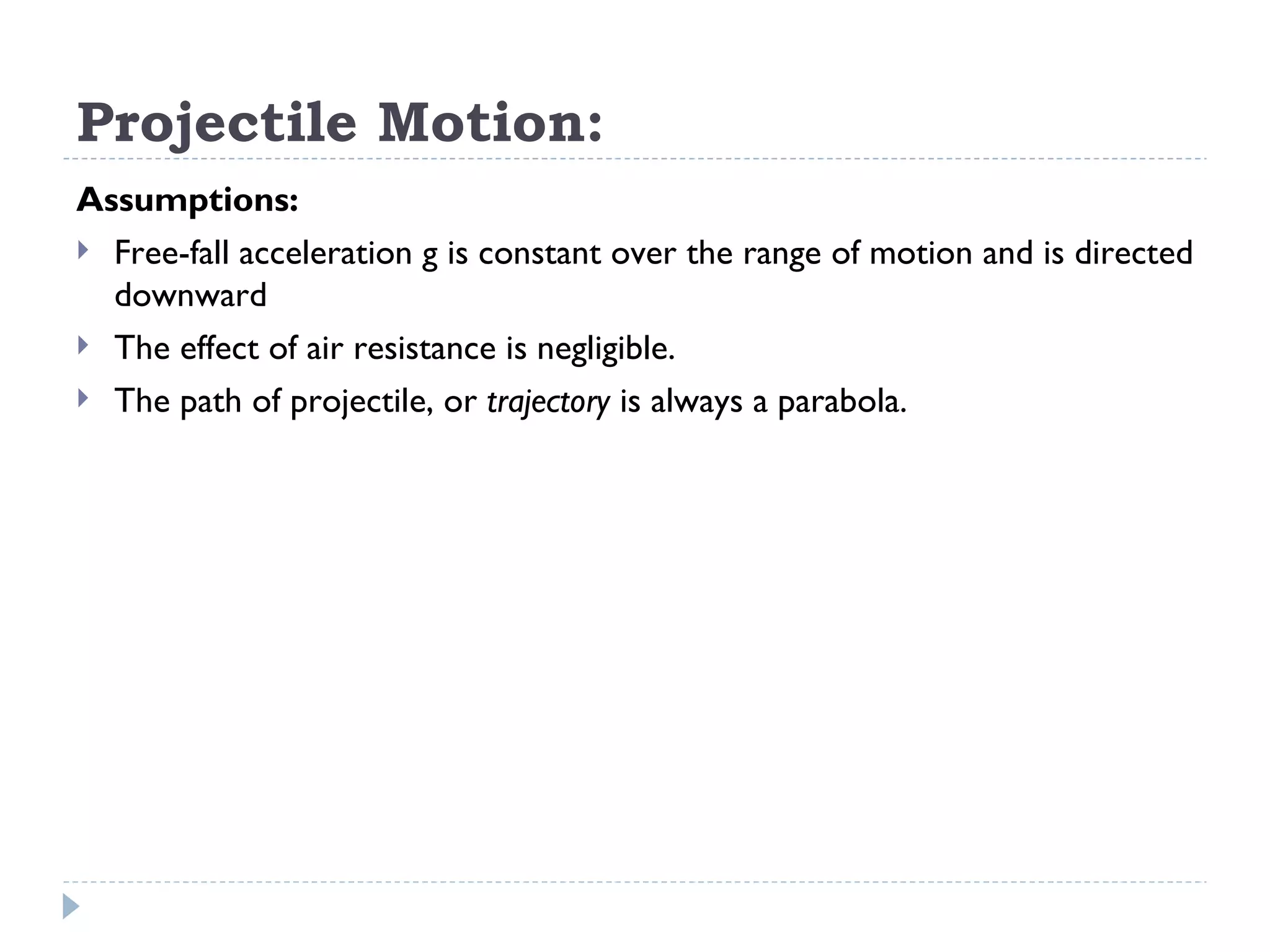 (5) projectile motion | PPT