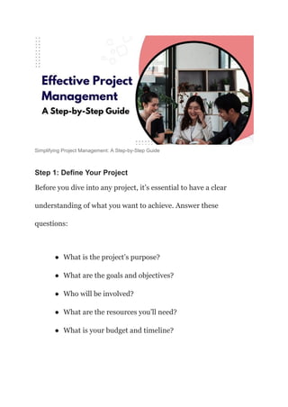 5 Project Management Steps to Boost Company Success (1).pdf | Business ...