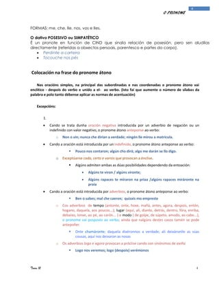 O Pronome Persoal en Galego | PDF