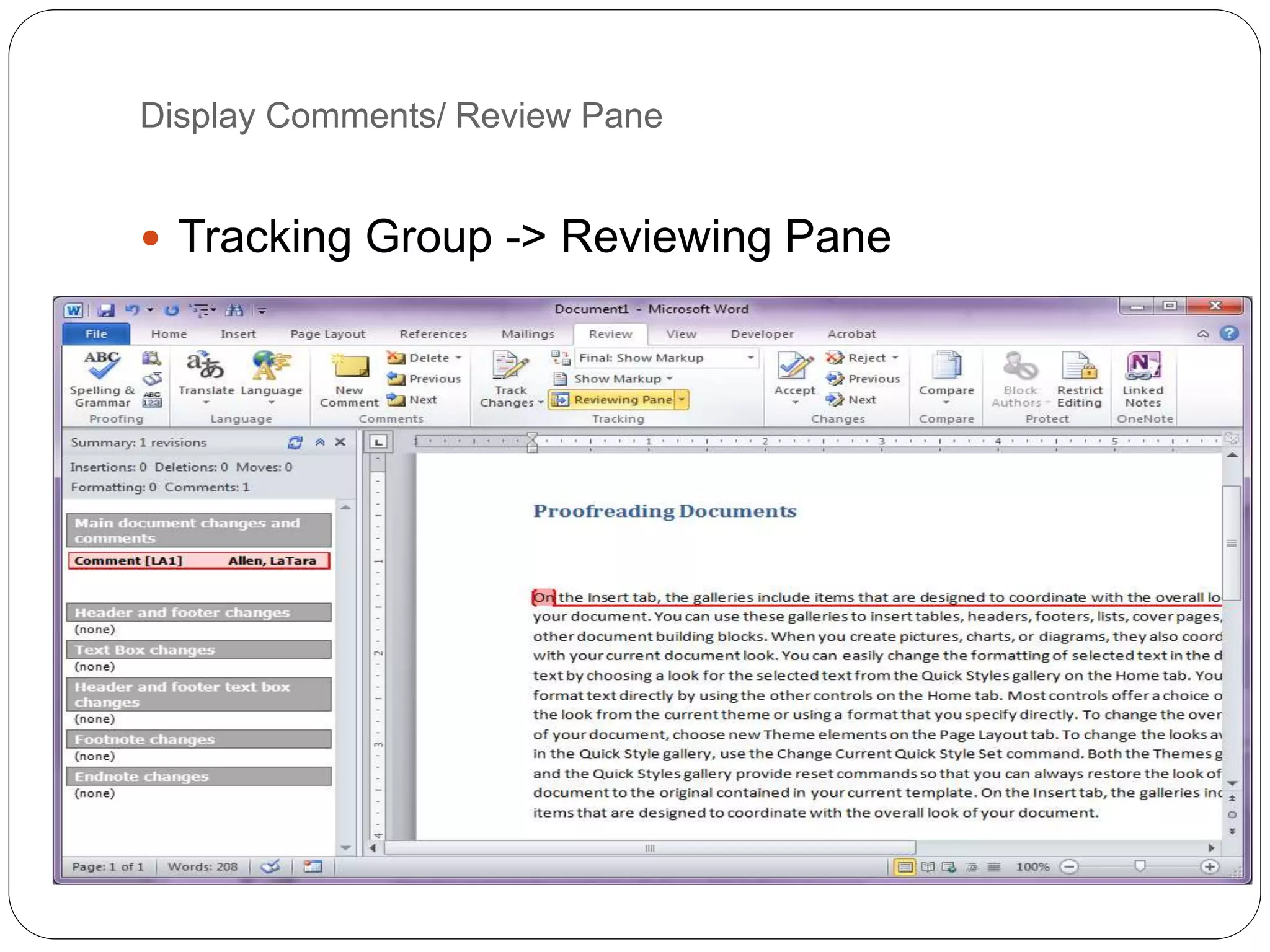5 proofreading documents | PPTX