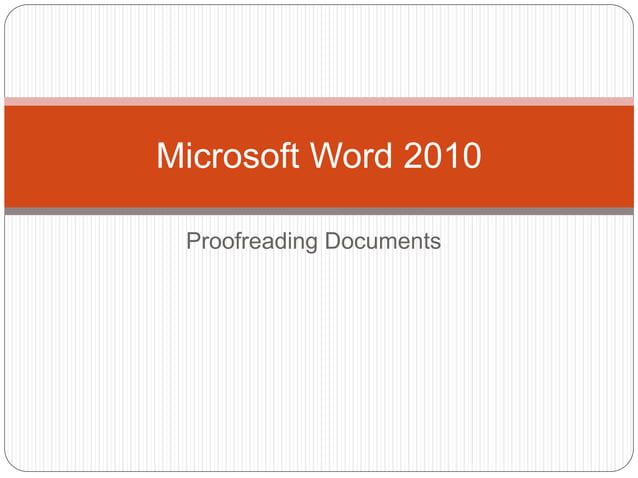 5 proofreading documents | PPT
