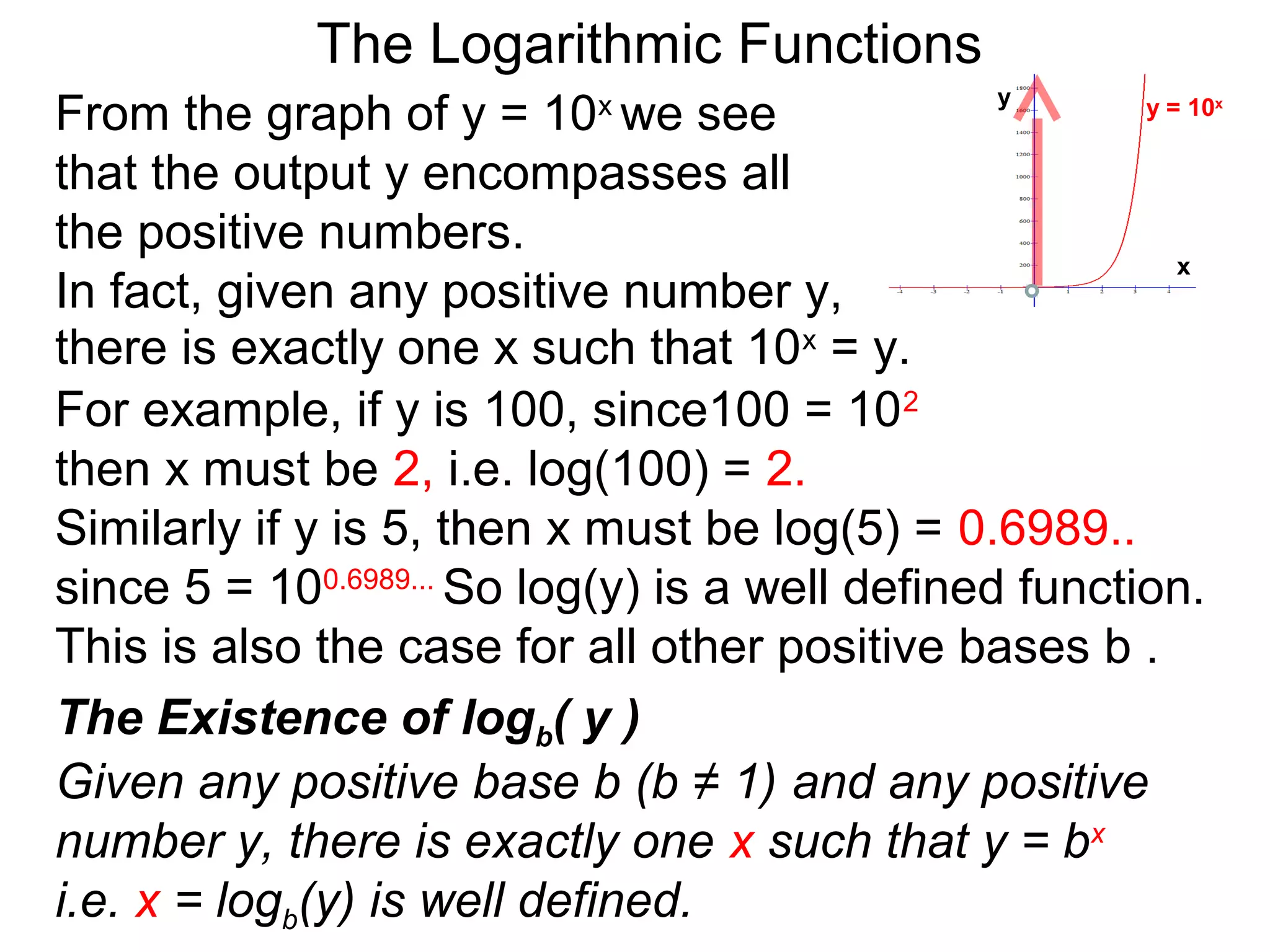 65 properties of logarithm | PPT