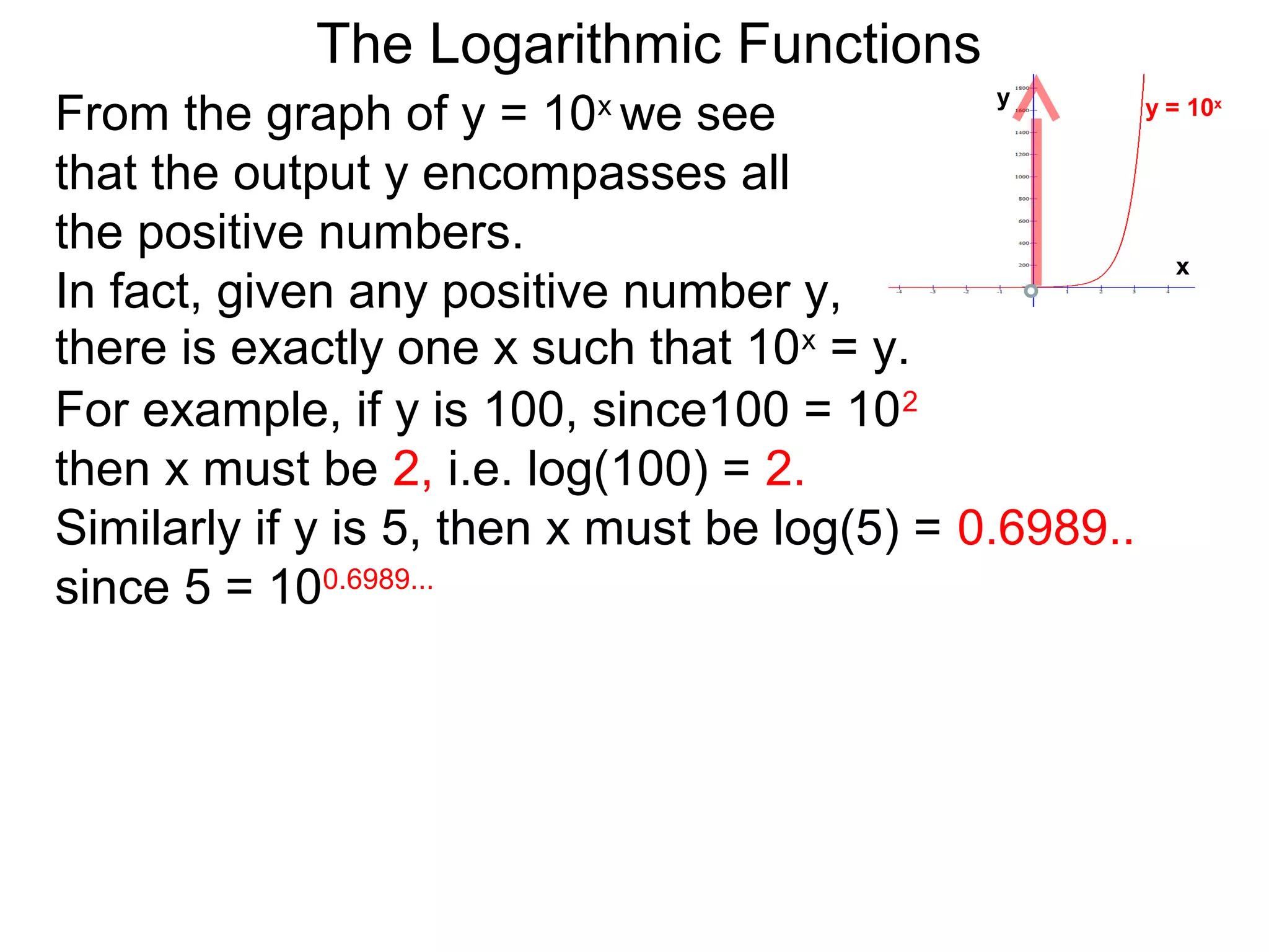 65 properties of logarithm | PPT