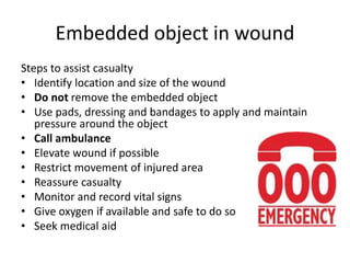 5 provide first aid shock,wounds and bleeding | PPT