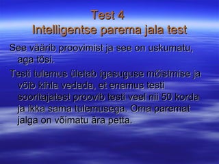 5 psühholoogilist testi | PPT