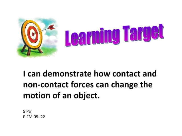5 Ps Learning Targets | PPT | Physics | Science