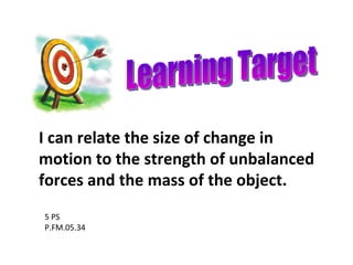 5 Ps Learning Targets | PPT | Physics | Science