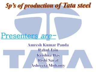 5ps of production of tata steel | PPTX