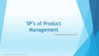 5 P’s of Product Management | PDF