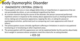 Psychopathology of ocd and bdd | PPTX