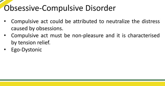 Psychopathology of ocd and bdd | PPTX
