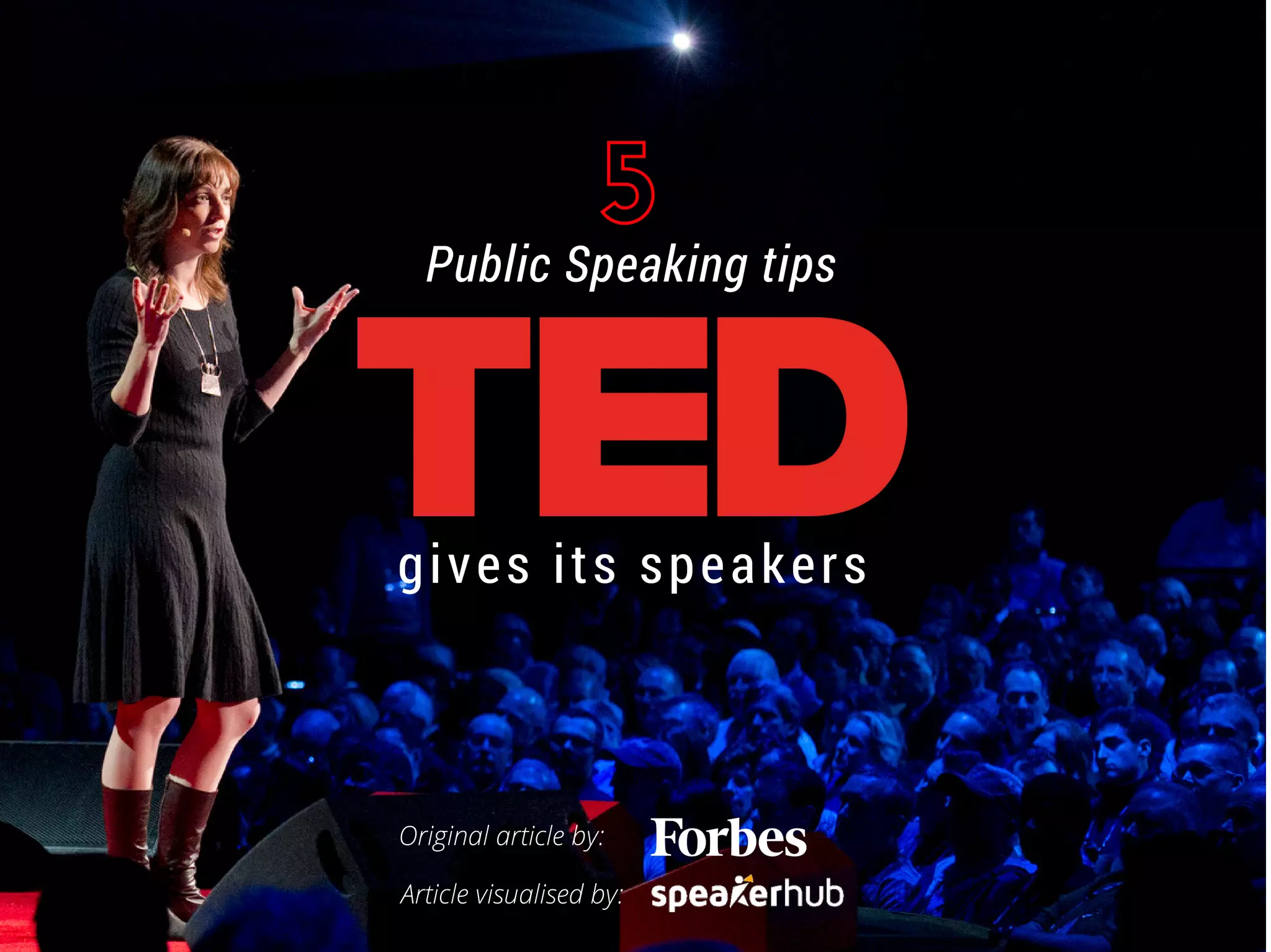 5 Public speaking tips from TED - Visualized summary | PDF
