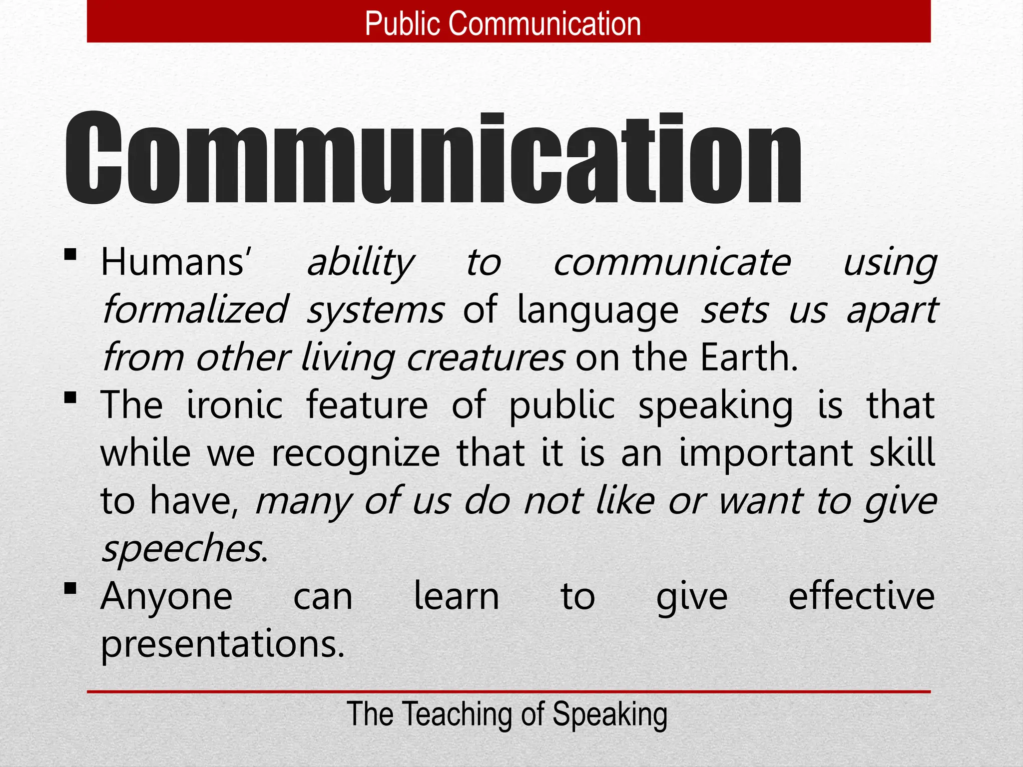 public communication in advance communication | PPTX