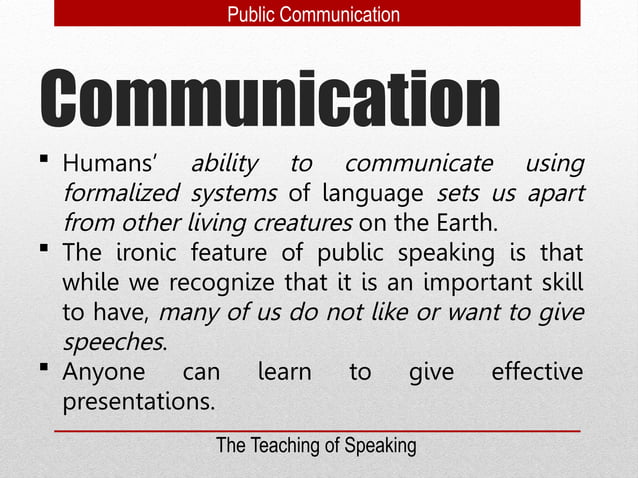 public communication in advance communication | PPTX