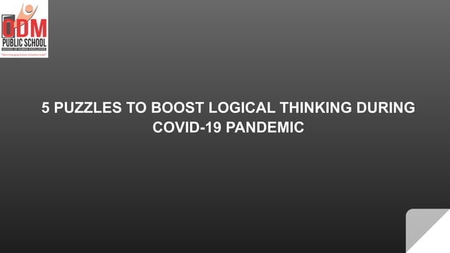 5 puzzles to boost logical thinking during covid 19 pandemic | PDF