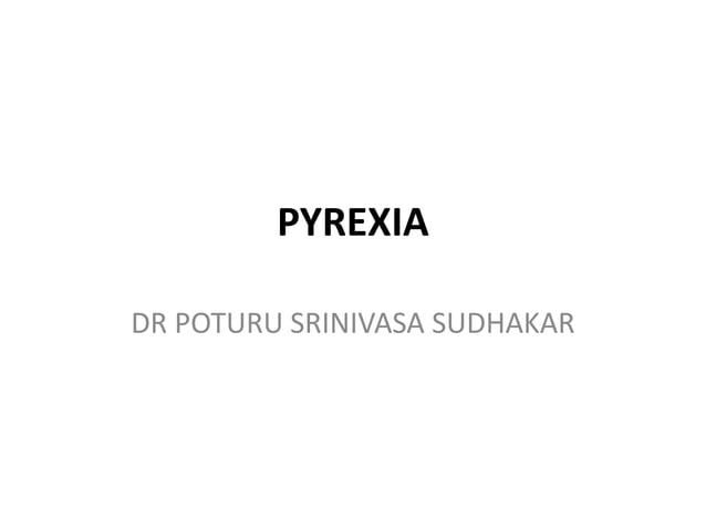 Pyrexia Pptx