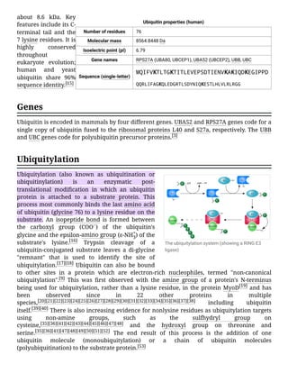 Ubiquitin - function, structure, mechanism | PDF