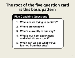 Toyota Kata Five Question Card | PPTX