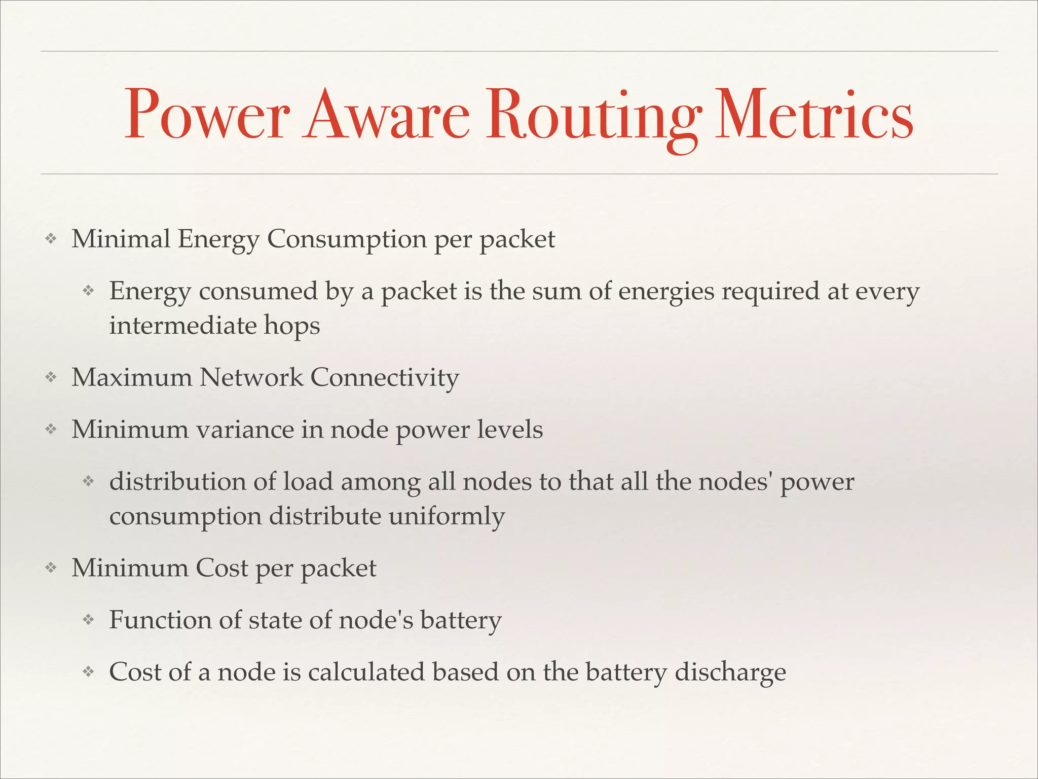 Power Aware Routing in Adhoc Networks | PDF