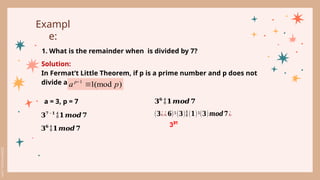 ppt-number-theory-fermats-theorem_(2).pptx | Science