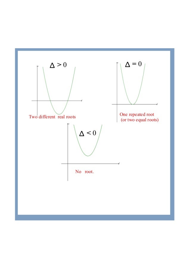 5) quadratic equations
