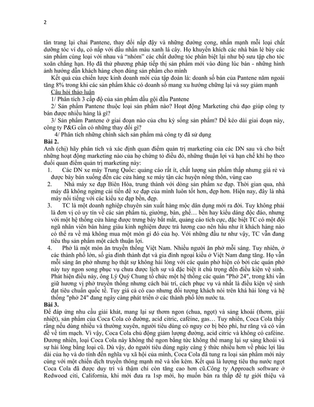 quan tri kinh doạnh marketing | PDF