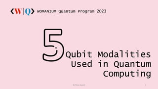 5 Qubit Modalities Used In Quantum Computing.pptx | Physics | Science