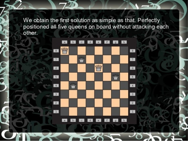 5 Queens Problem on 8x8 Chessboard With Easy Solutions