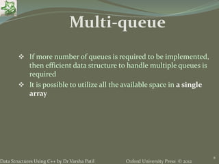 5. Queue - Data Structures using C++ by Varsha Patil | PPTX | Programming Languages | Computing