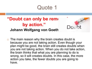 5 quotes to overcome your fear | PPT