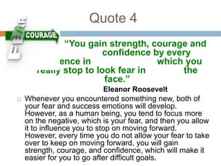5 quotes to overcome your fear | PPT