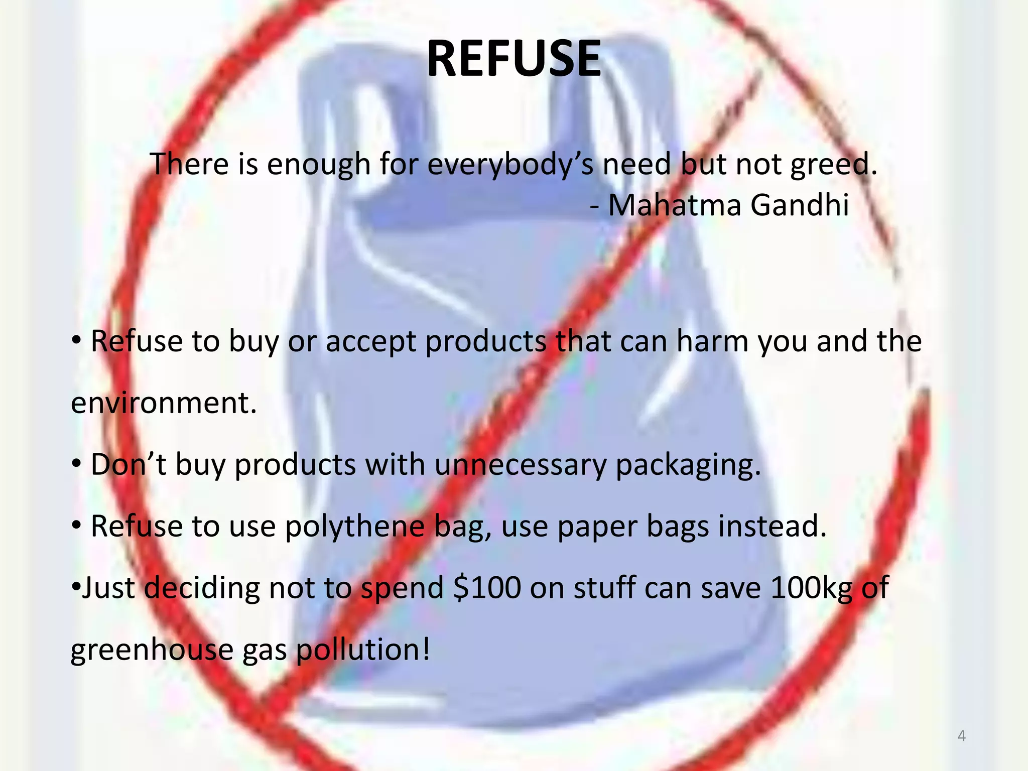 5Rs of waste management | PPTX | Home & Garden