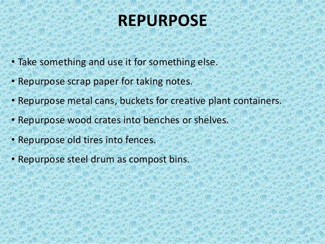 5Rs of waste management