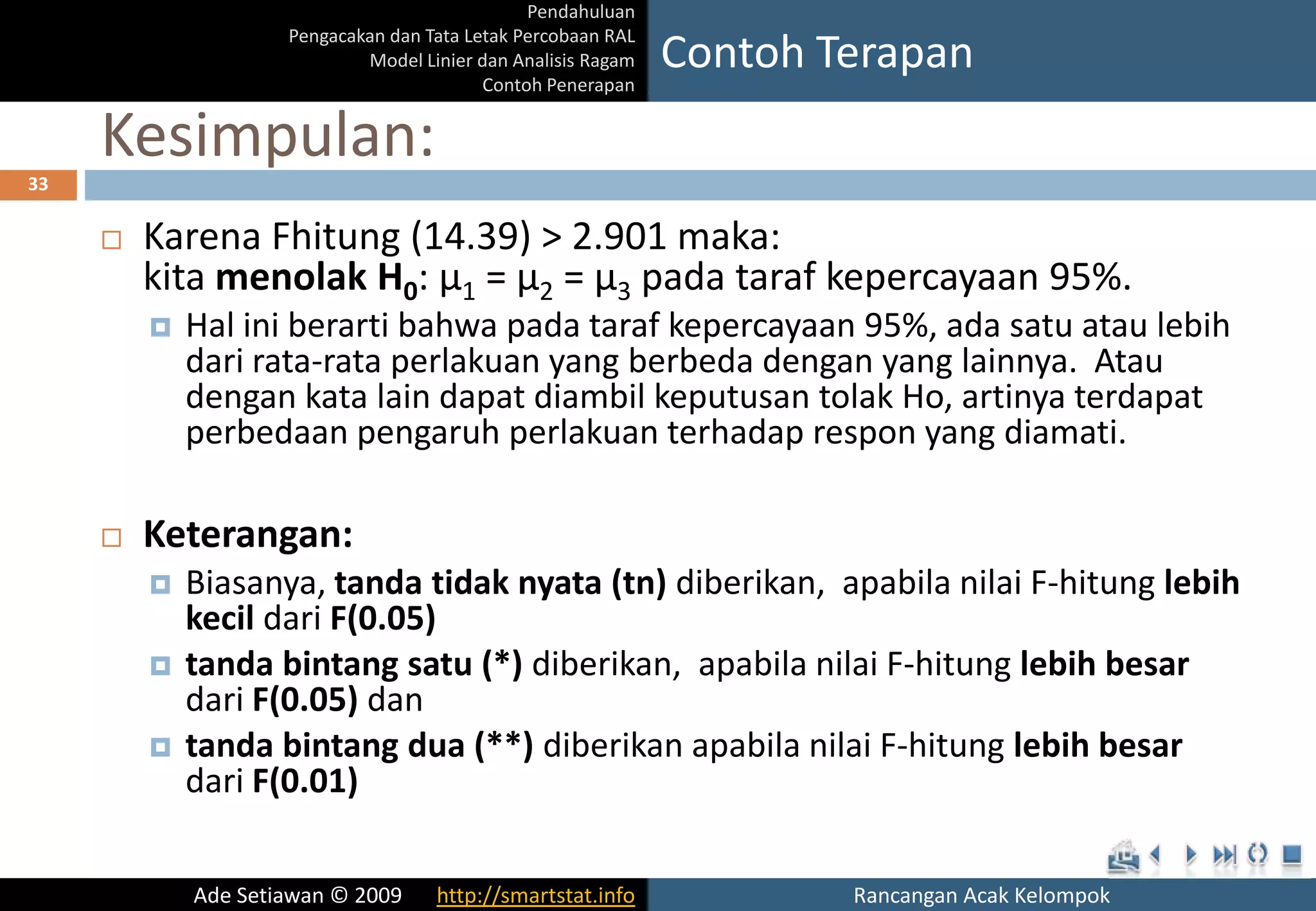 Rancangan Acak Kelompok (RAK) | PPTX