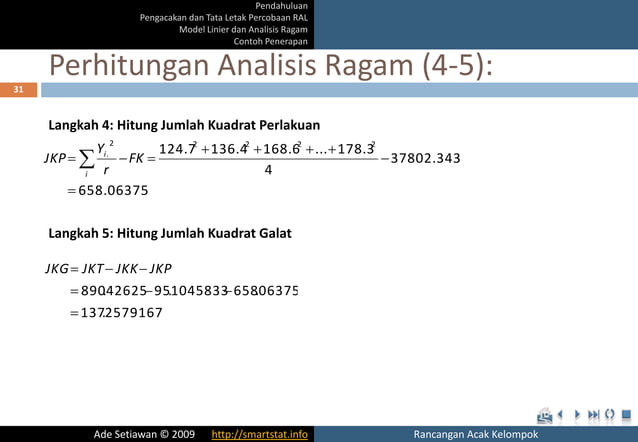 Rancangan Acak Kelompok (RAK) | PPTX