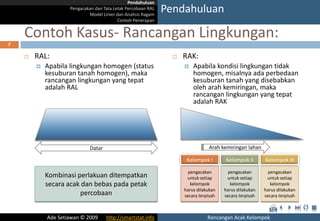 Rancangan Acak Kelompok (RAK) | PPTX