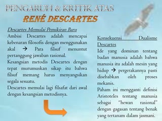 Rasionalisme dan Rene Descartes | PPTX